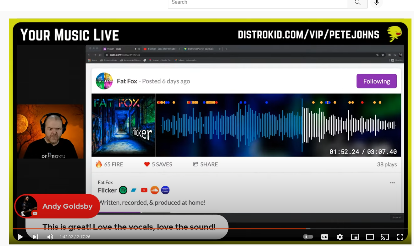 Flicker - Featured On 'Your Music Live'! - Fat Fox